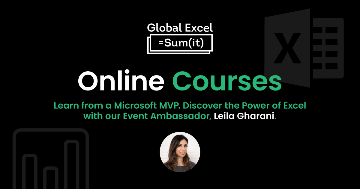 Leila Gharani's Microsoft Excel Online Courses | Global Excel Summit